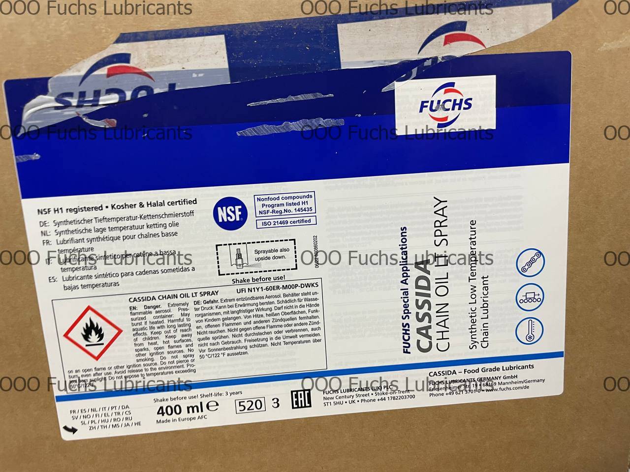 CASSIDA CHAIN OIL LT SPRAY купить в России, оригинальные смазочные ...